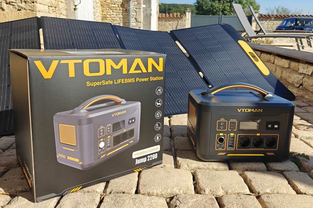 Je teste la centrale électrique portable VTOMAN Jump 2200 (1 548 Wh)