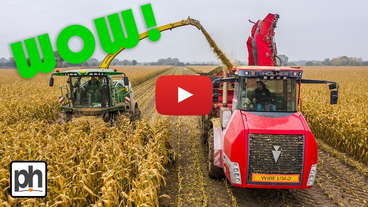 John Deere and Holmer in Action for Maize Harvest