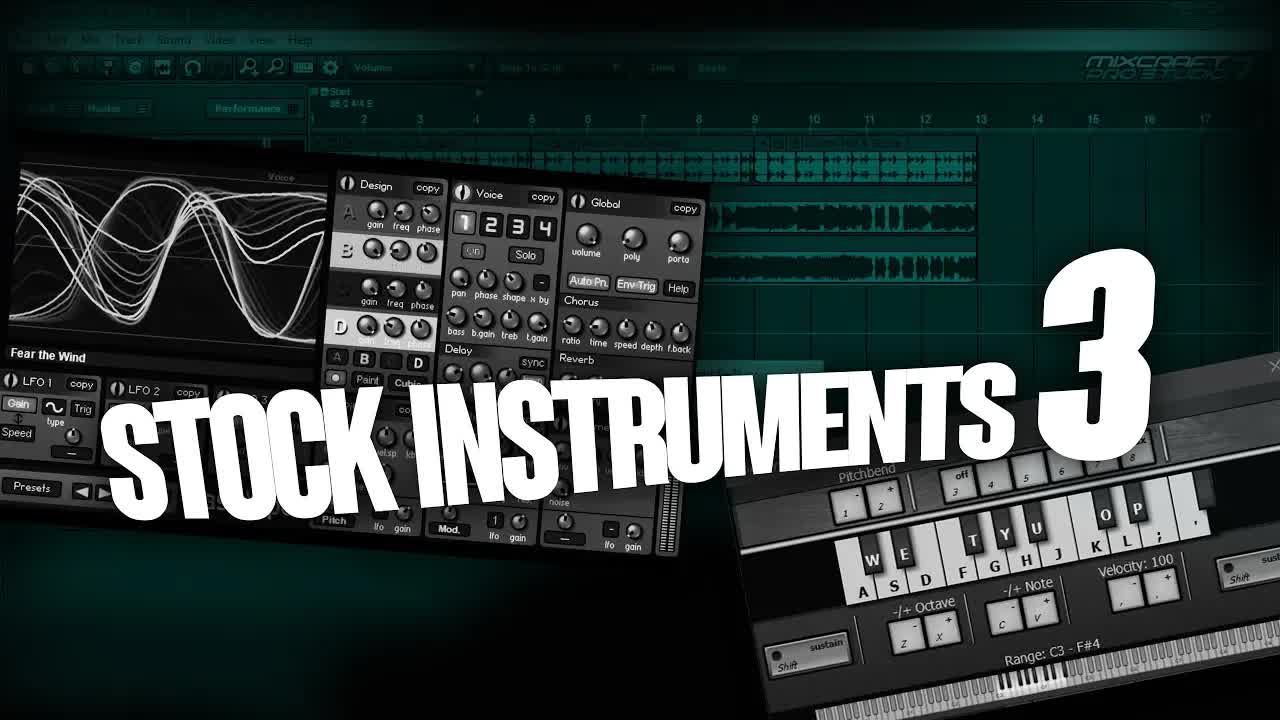 Making a Beat w/ Stock Instruments | Mixcraft 8 Tutorial