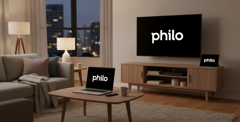 How does setting up a new profile work on Philo?