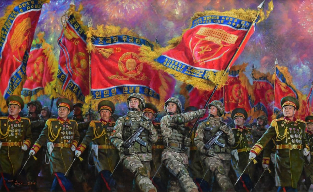 Kim, Kimchi And Machine Guns: Russia Exhibits North Korean Art