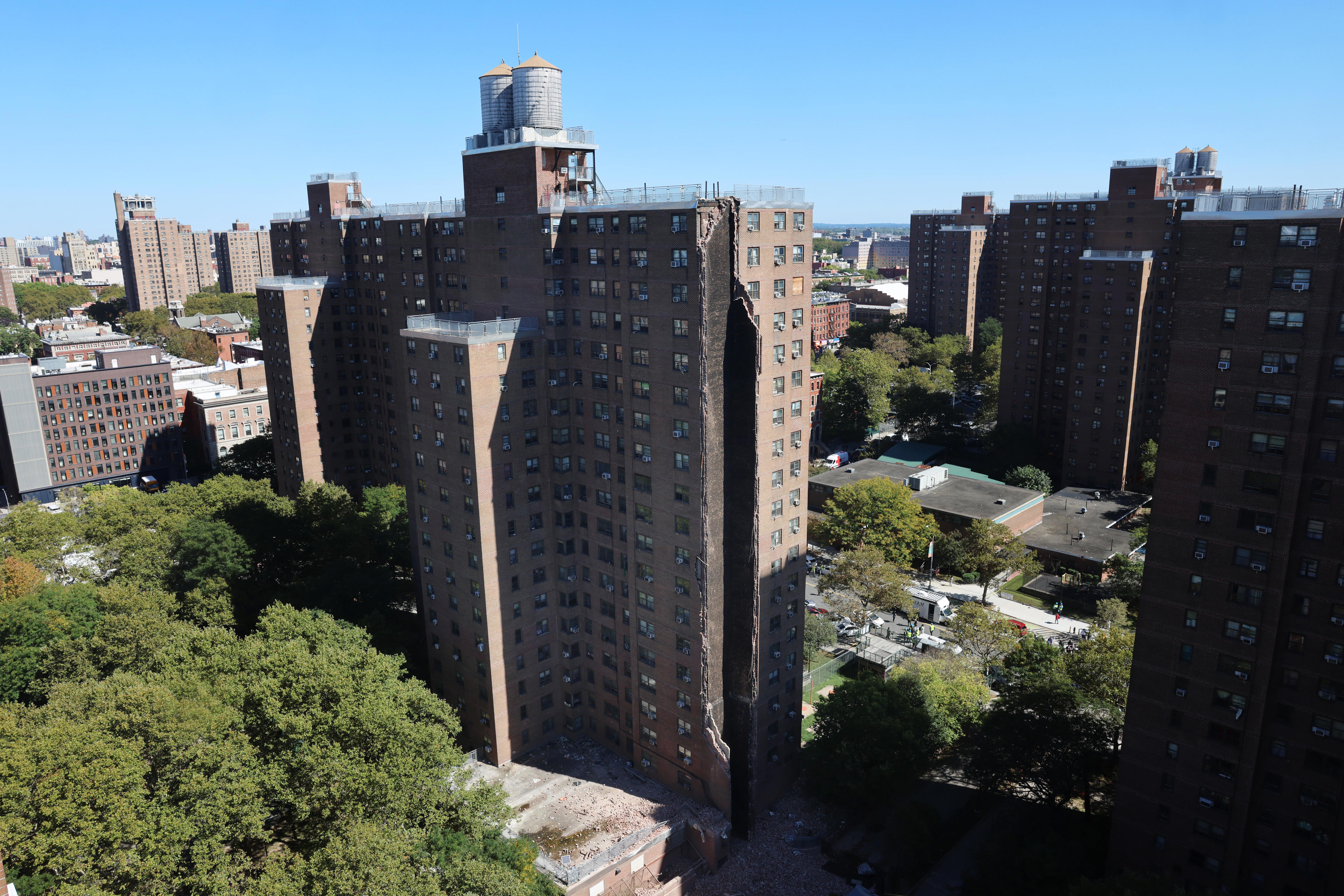 Investigation Starts After Explosion Triggers Collapse At Bronx Building