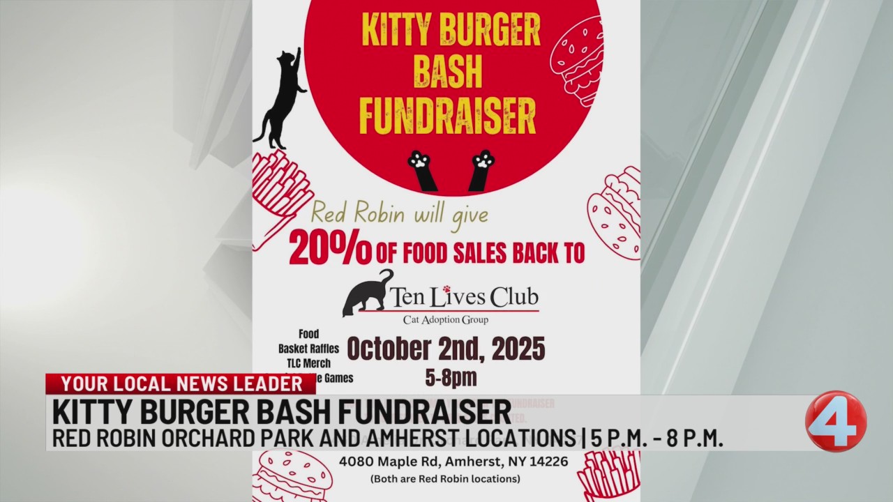 Kitty Burger Bash benefitting Ten Lives Club happening at Red Robin