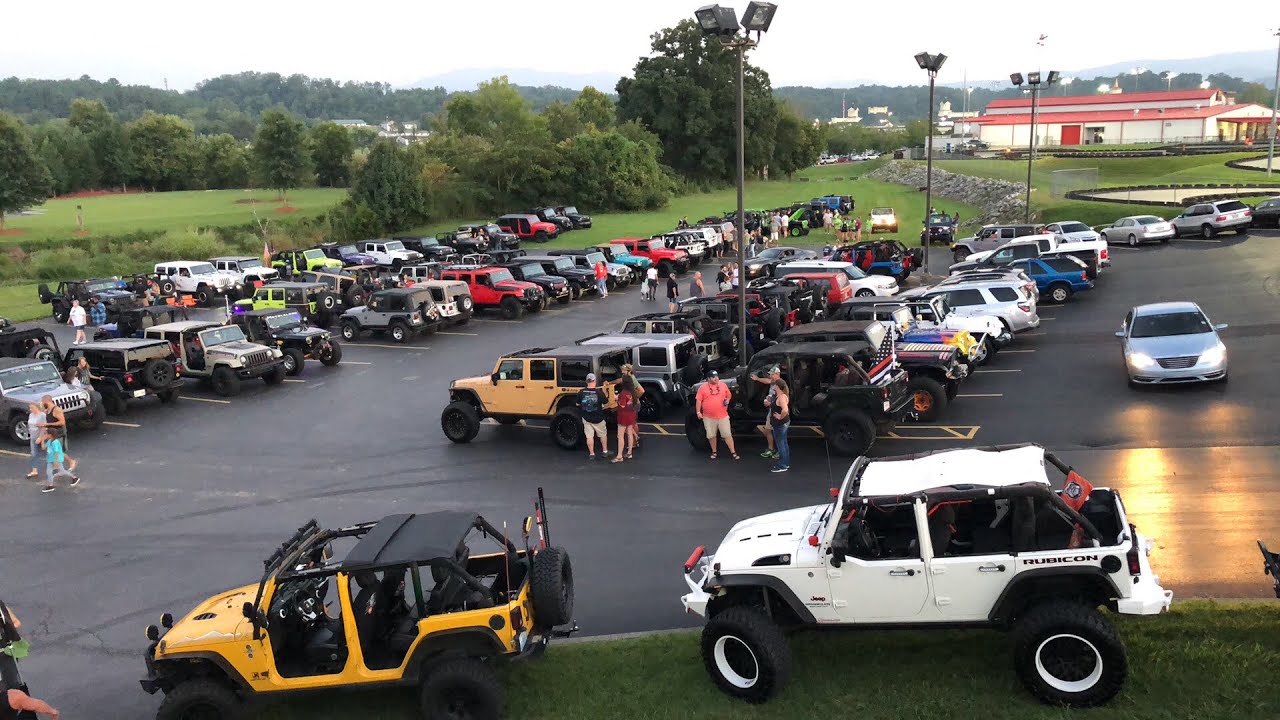Watch this wild Jeep meet under the bridge!
