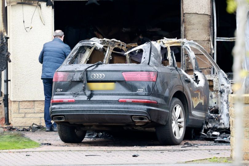 Cops launch probe after Audi torched outside plush West Lothian home
