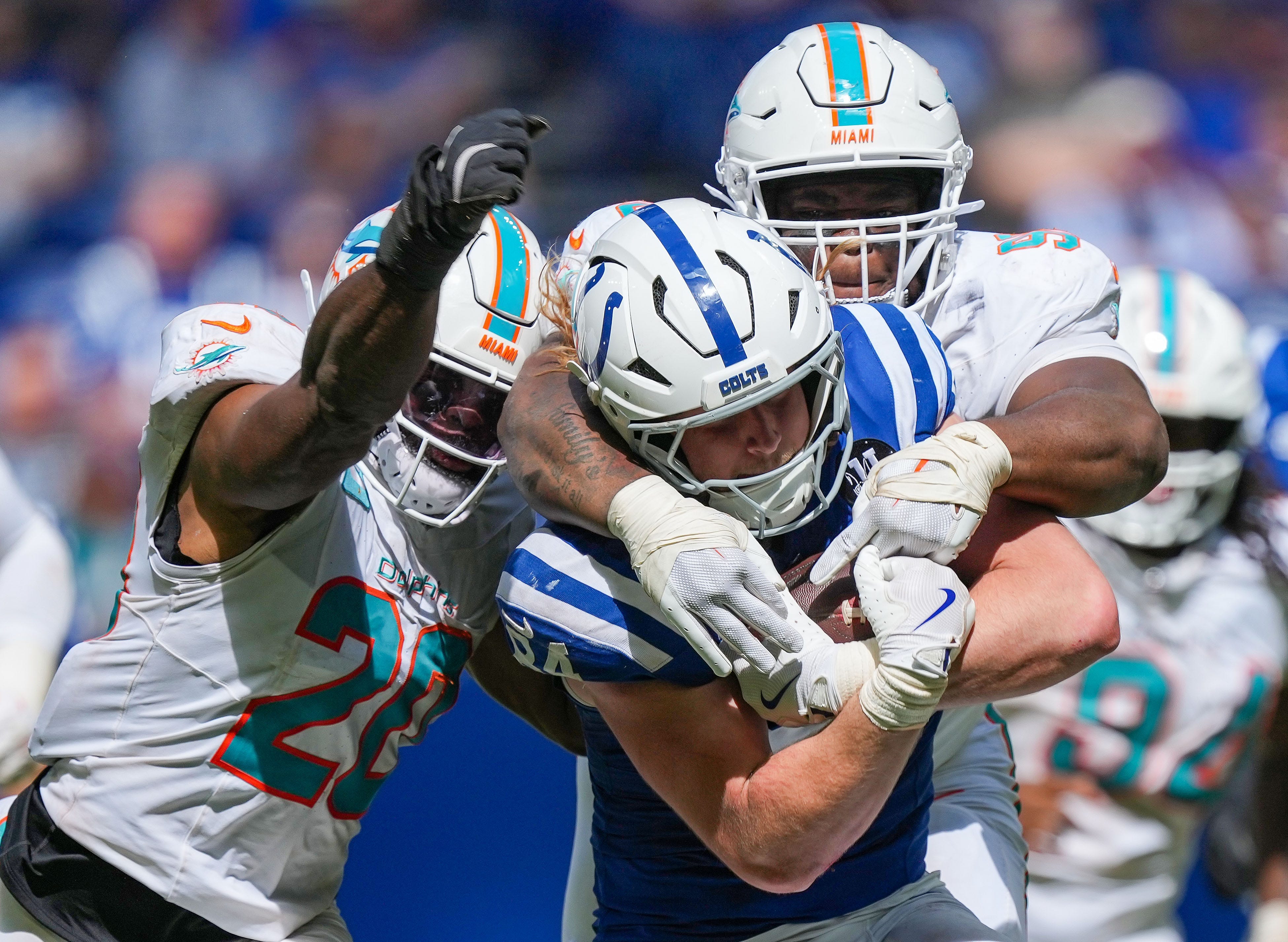 Miami Dolphins' Jordyn Brooks, Tyrel Dodson 1-2 in NFL tackles; here's why it's a problem