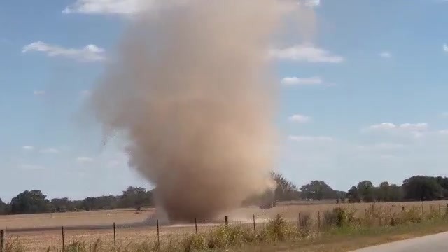 WATCH: Incredible Texas dust devil