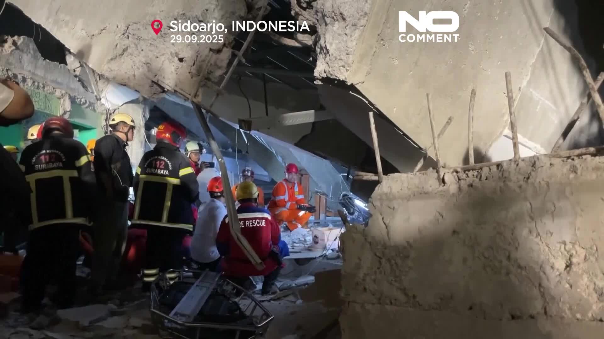 Rescue teams search for survivors after school building collapse in ...