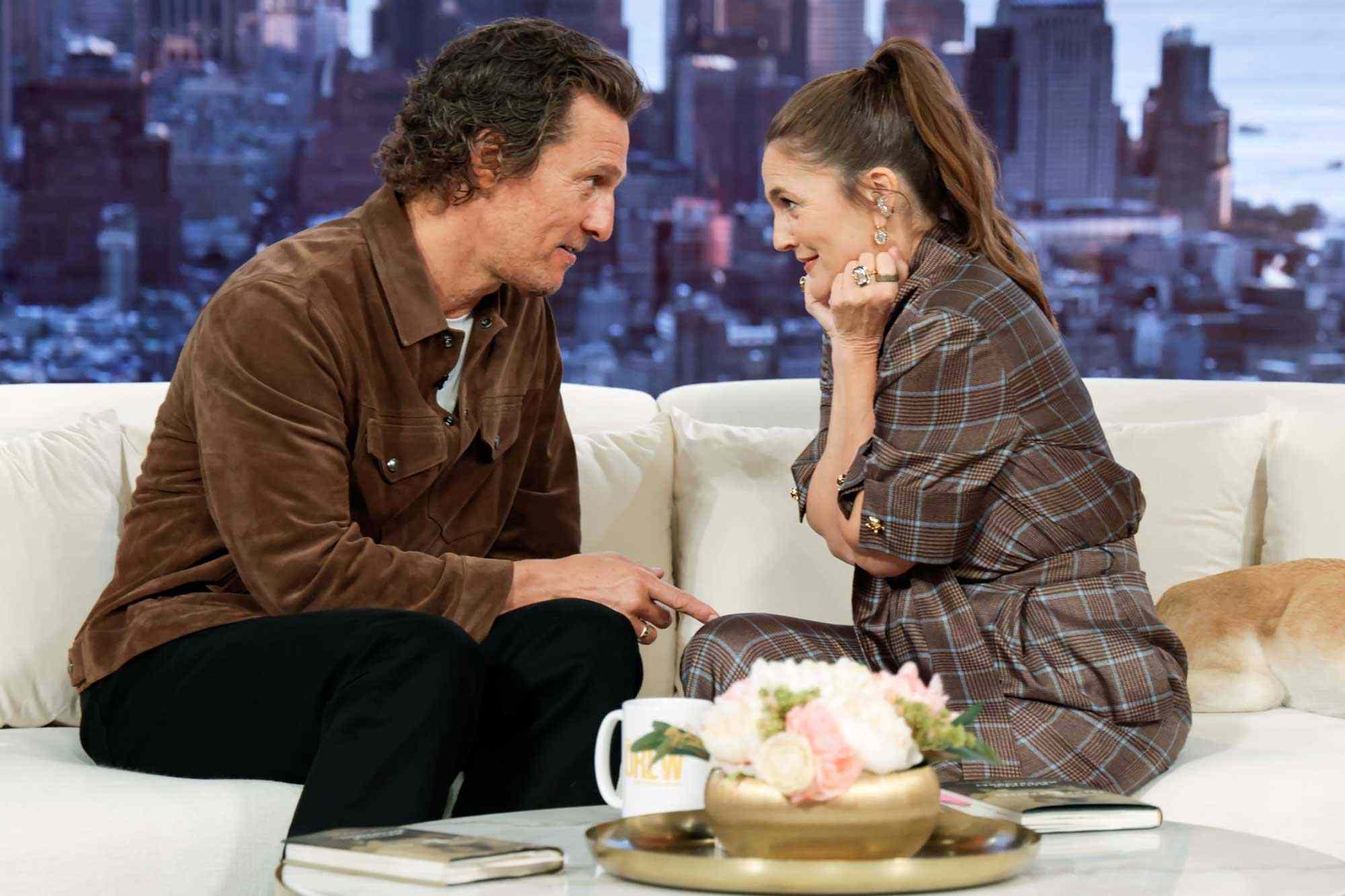 Drew Barrymore opens up to Matthew McConaughey about the 'worst decade ...
