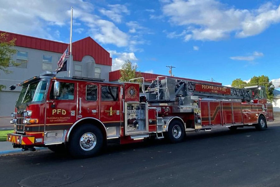 Pocatello fire department’s brand new ‘tiller truck’ arrives