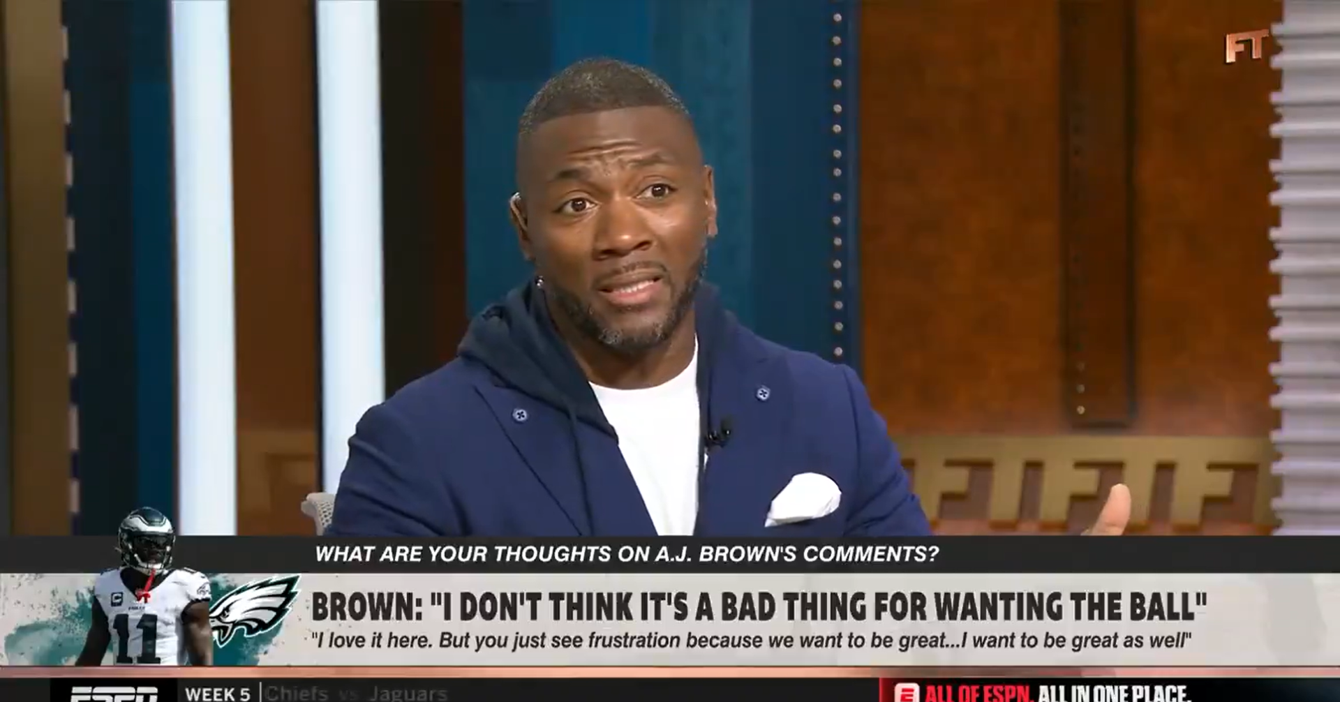 ESPN analyst gets honest about A.J. Brown
