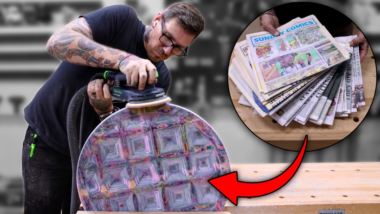 Craft your own newspaper epoxy