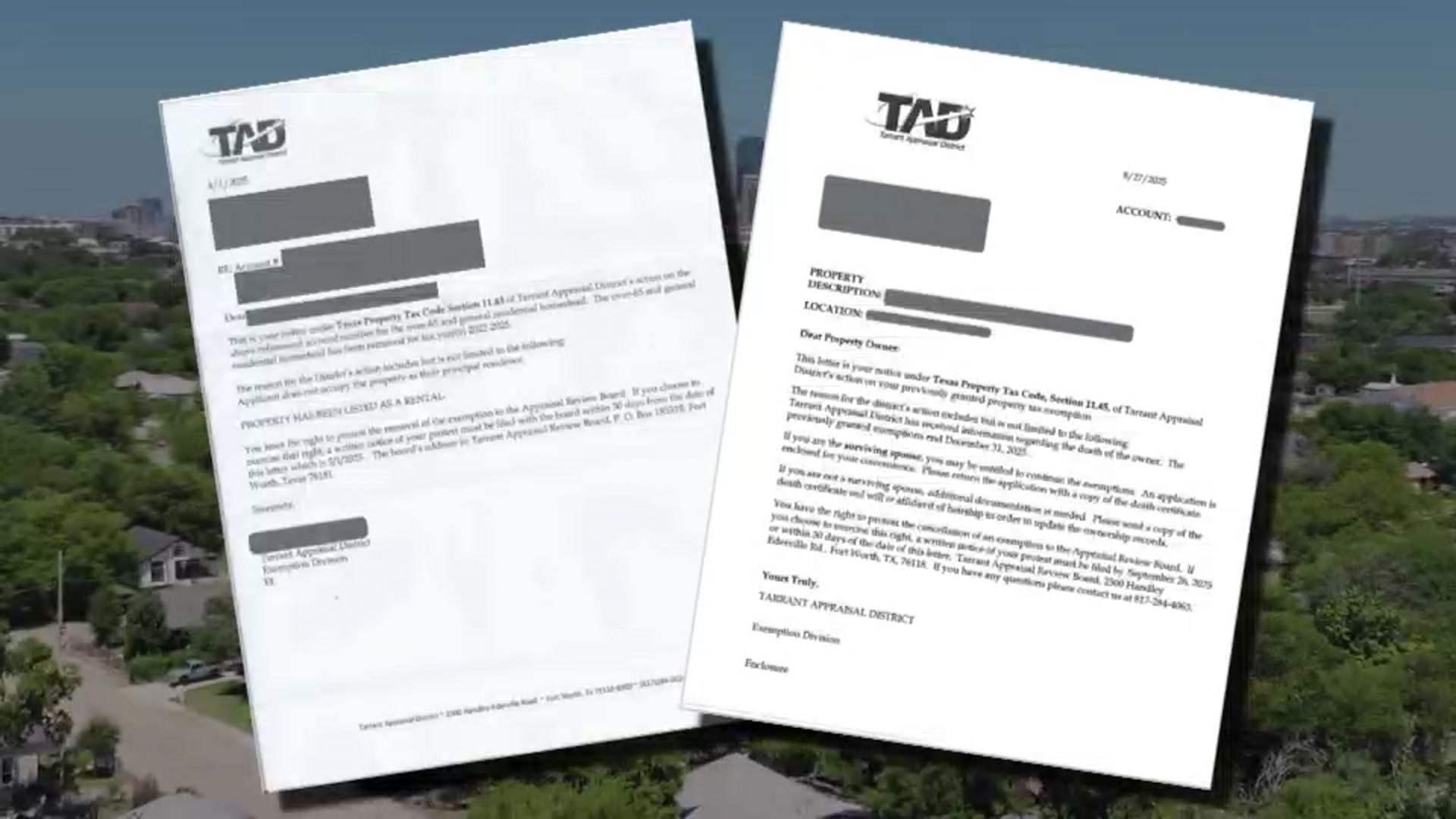 You may be getting a letter revoking your homestead exemption. Here's ...