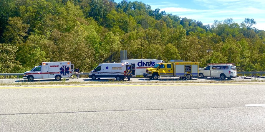 1 person flown from I-79 collision in Harrison County