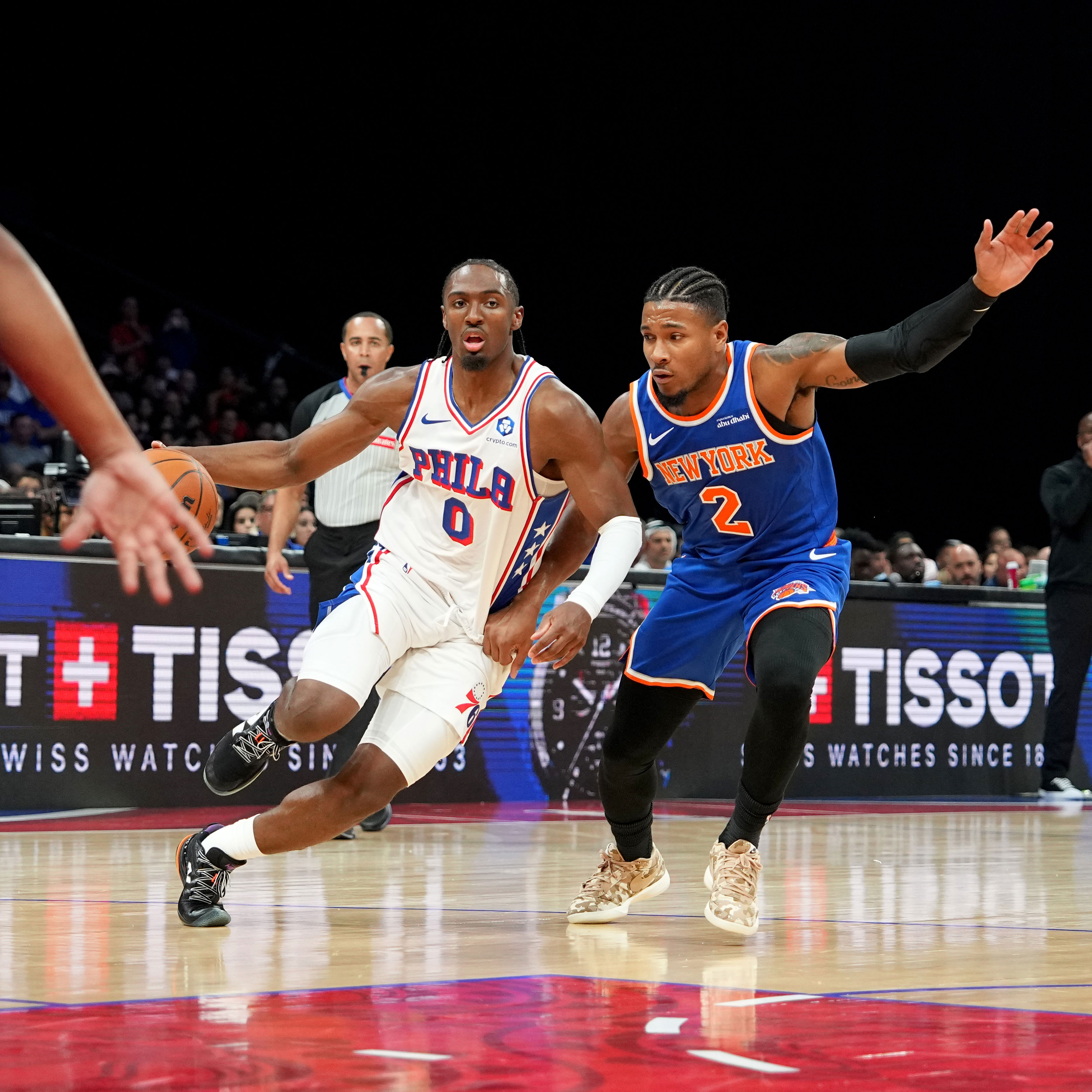 Sixers Bell Ringer: Tyrese Maxey, VJ Edgecombe bright spots in Abu ...