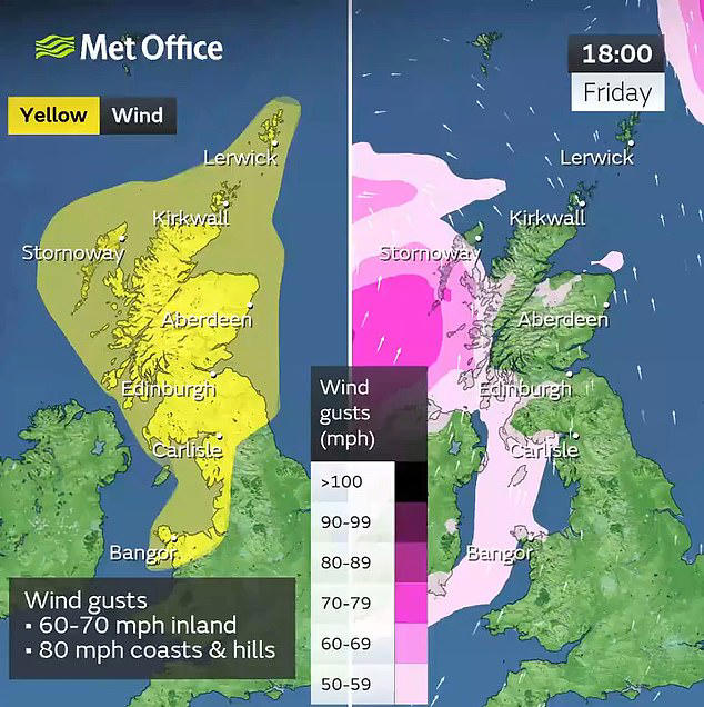 Amber warnings issued as 'weather bomb' is set to hit: Storm Amy to ...