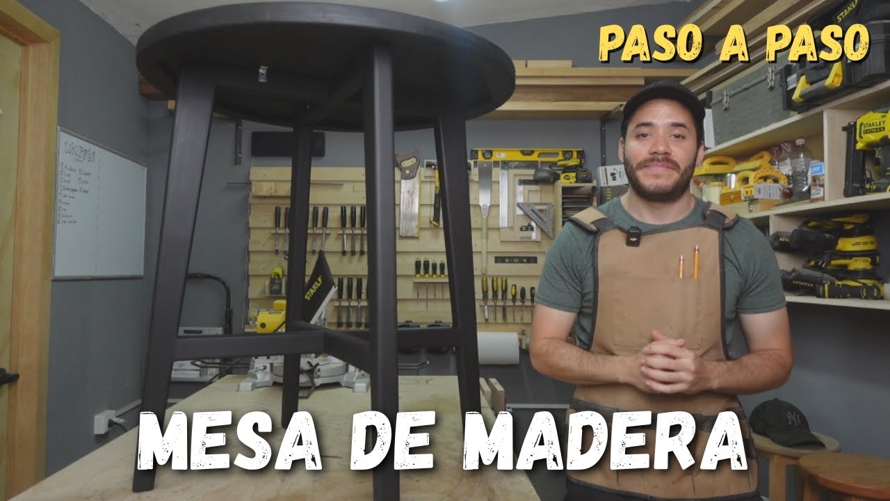 ¿Cómo Hacer Una Mesa de Madera? | Mesa Alta | Paso a Paso