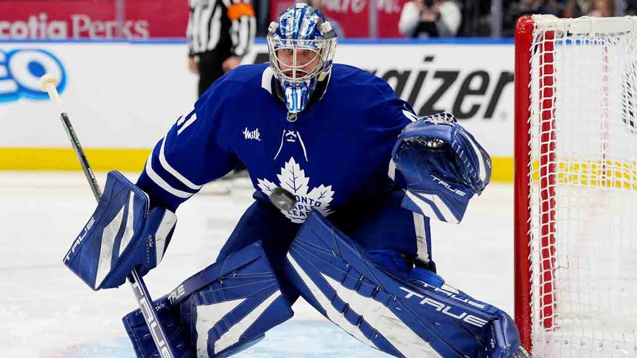 Maple Leafs goaltender Anthony Stolarz to start vs. Bruins