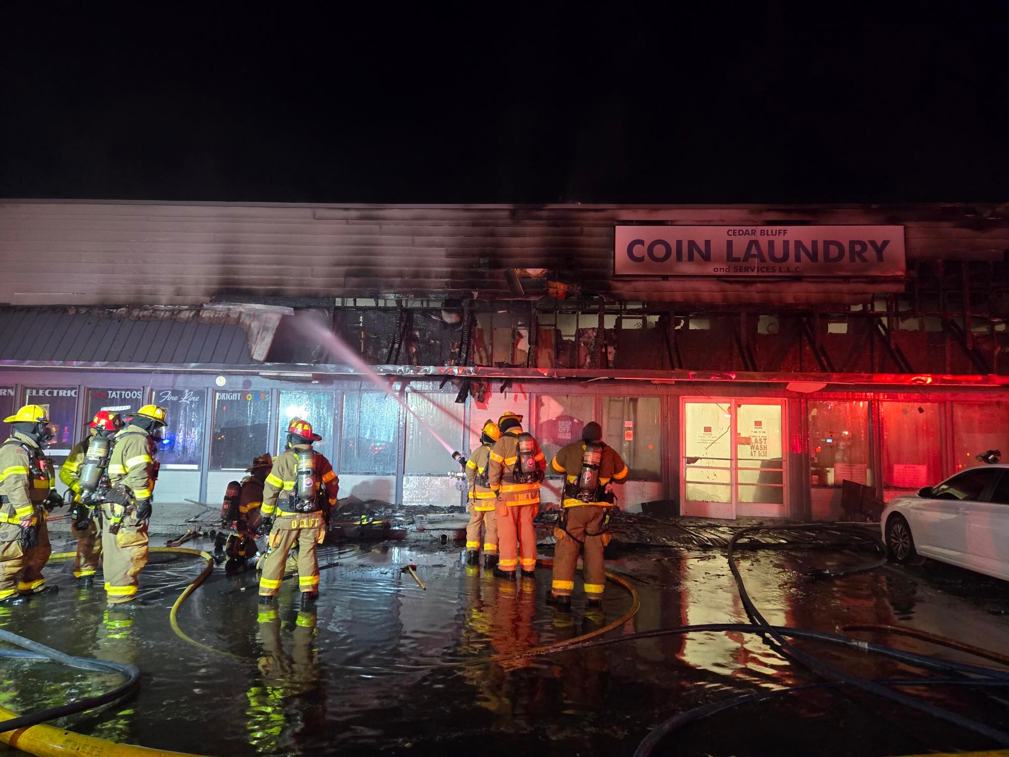 Firefighter injured in laundromat fire on Cedar Bluff Road released ...