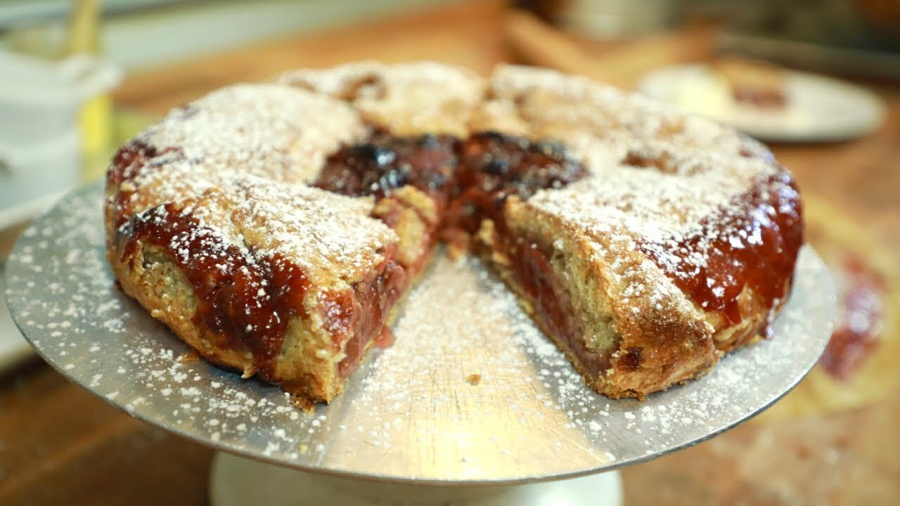 Strawberry & Rhubarb Crostata from Huckleberry Bakery & Cafe - Gemma's ...