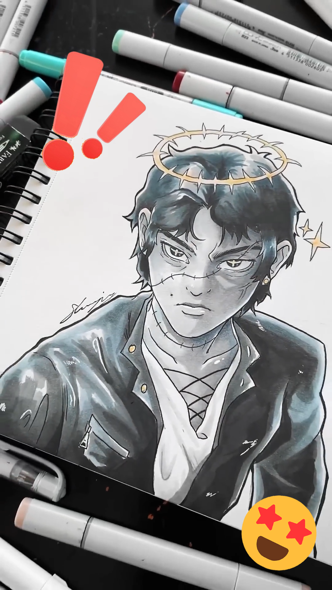 Art Pause Challenge with Markers