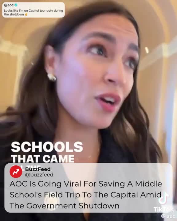 AOC Is Going Viral For Saving A Middle School's Field Trip To The ...