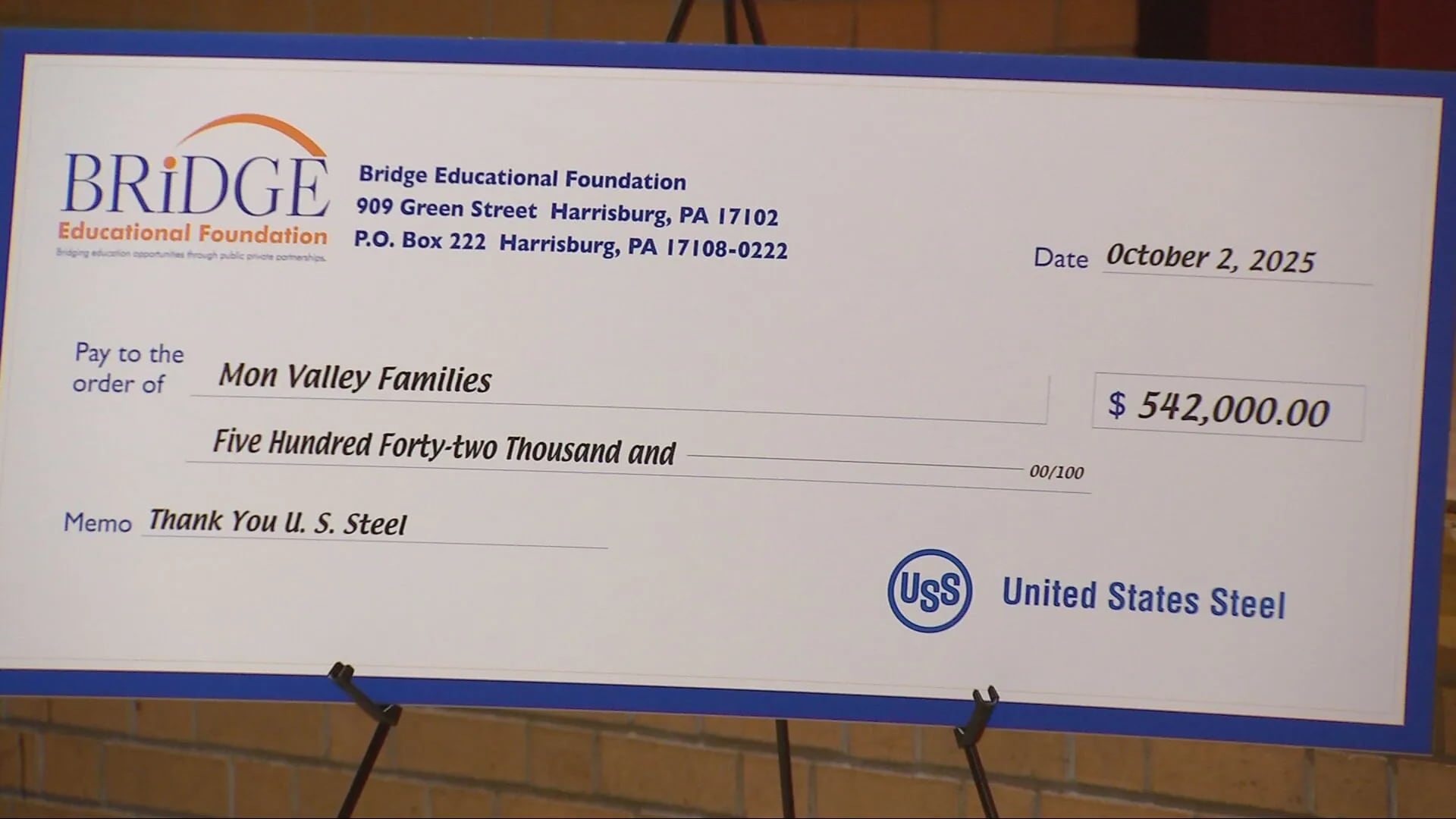 Bridge Educational Foundation, U.S. Steel award over $540K in ...