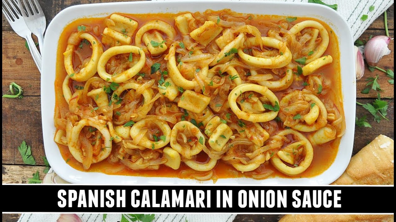 Better Than Fried Calamari – Spanish Calamari in Onion Sauce