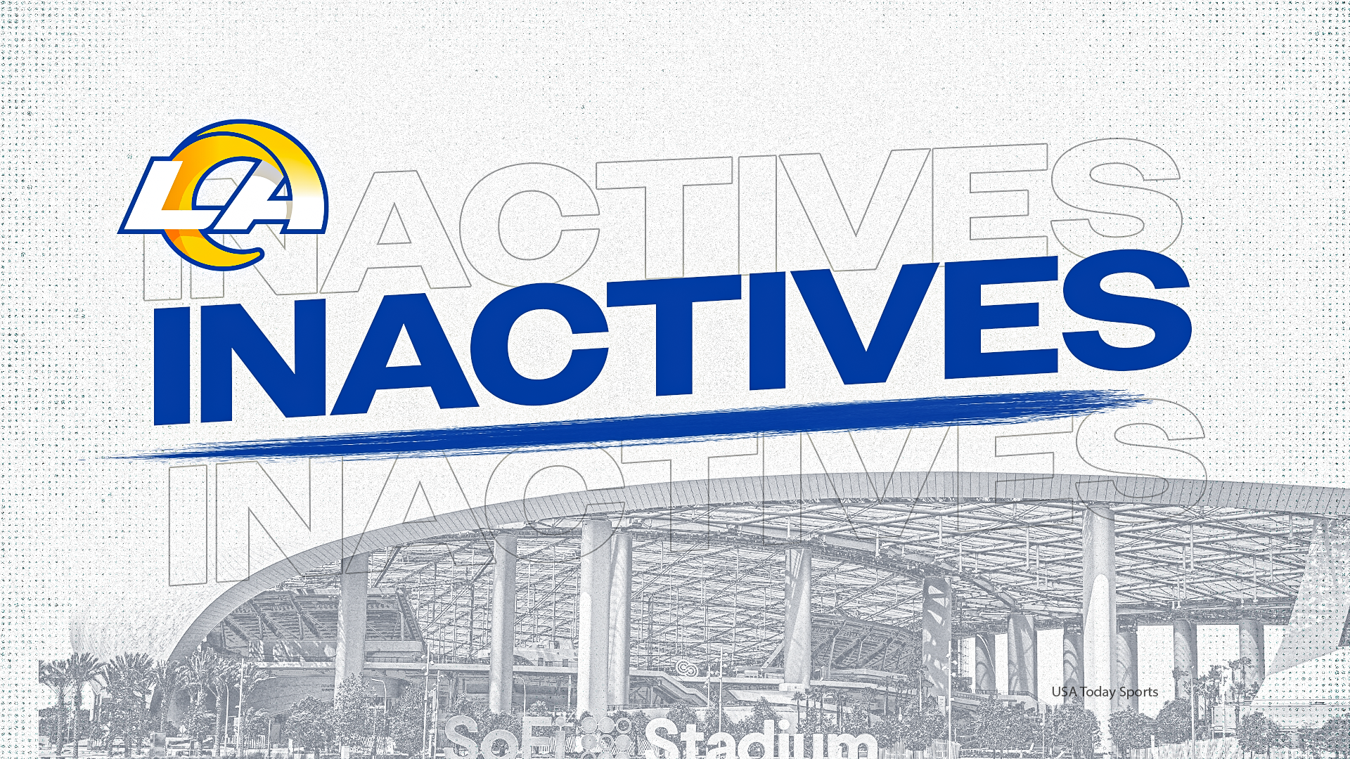 Rams vs. Buccaneers inactives: Who's in, who's out Sunday night