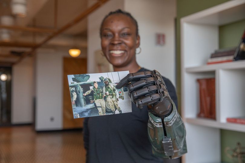 Call of Duty inspired bionic arm makes veteran 'feel whole again' after ...