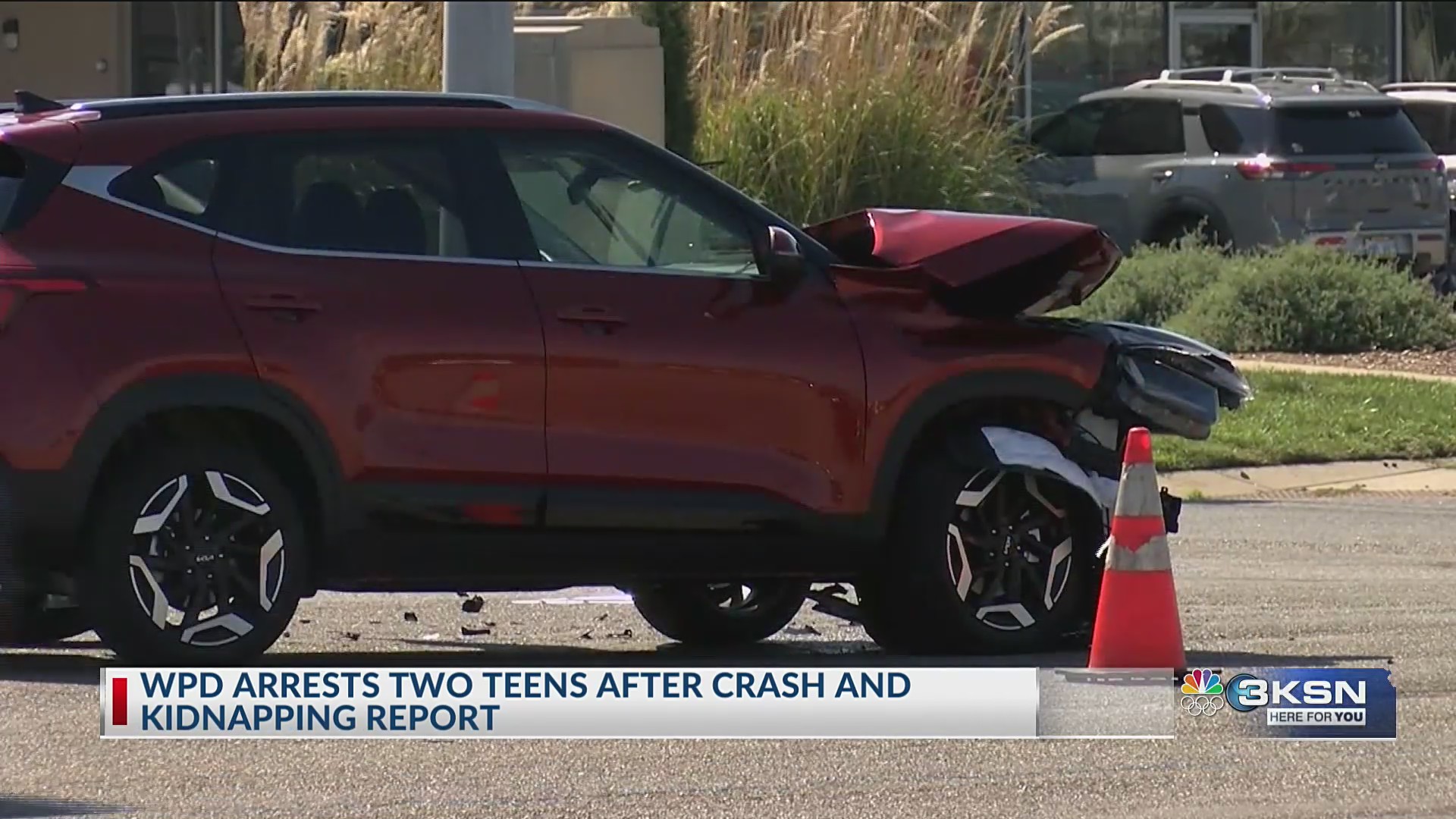 2 teens in custody after chase and crash in NW Wichita