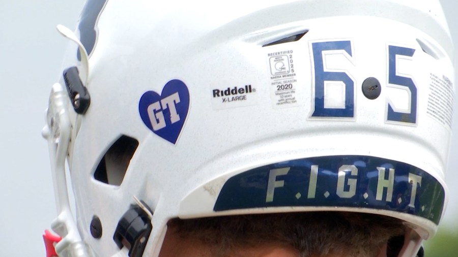 Anderson County helmets honor beloved coach battling cancer