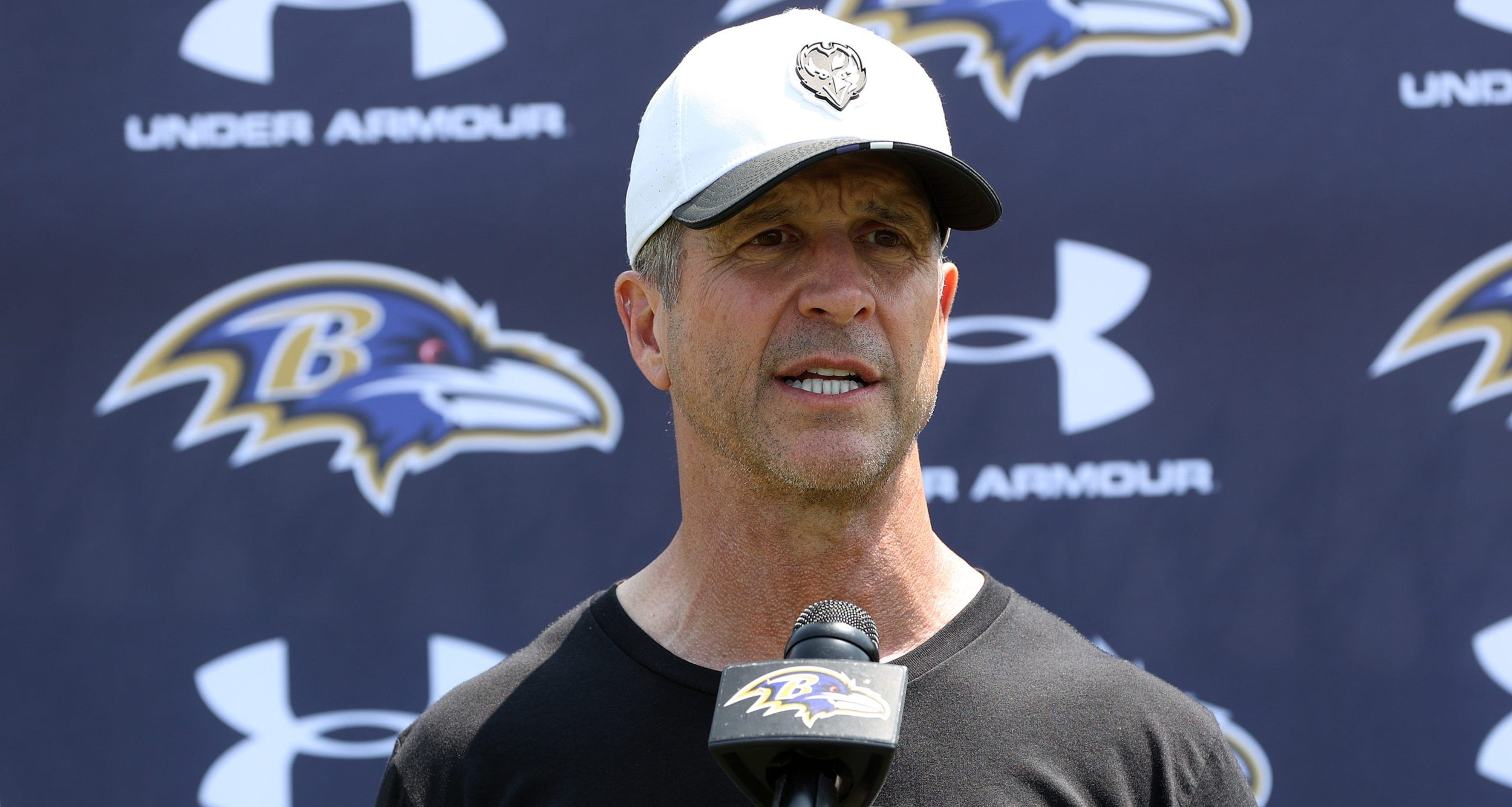 John Harbaugh gets testy with reporters over Lamar Jackson
