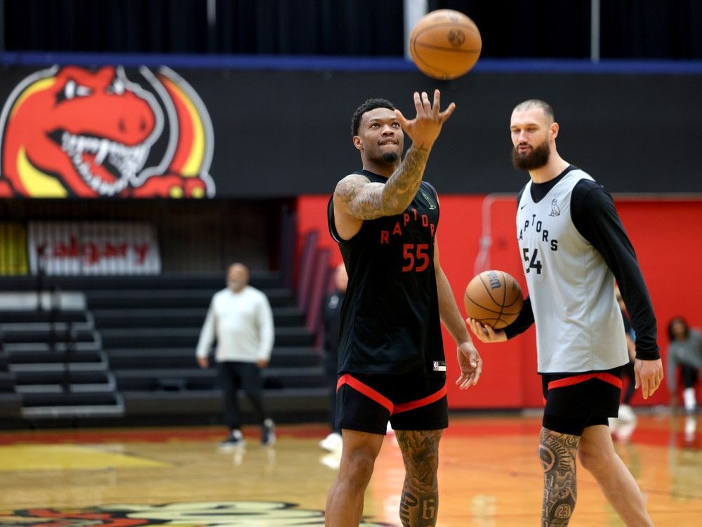 'Means a lot to be here': Raptors hold camp at University of Calgary ...
