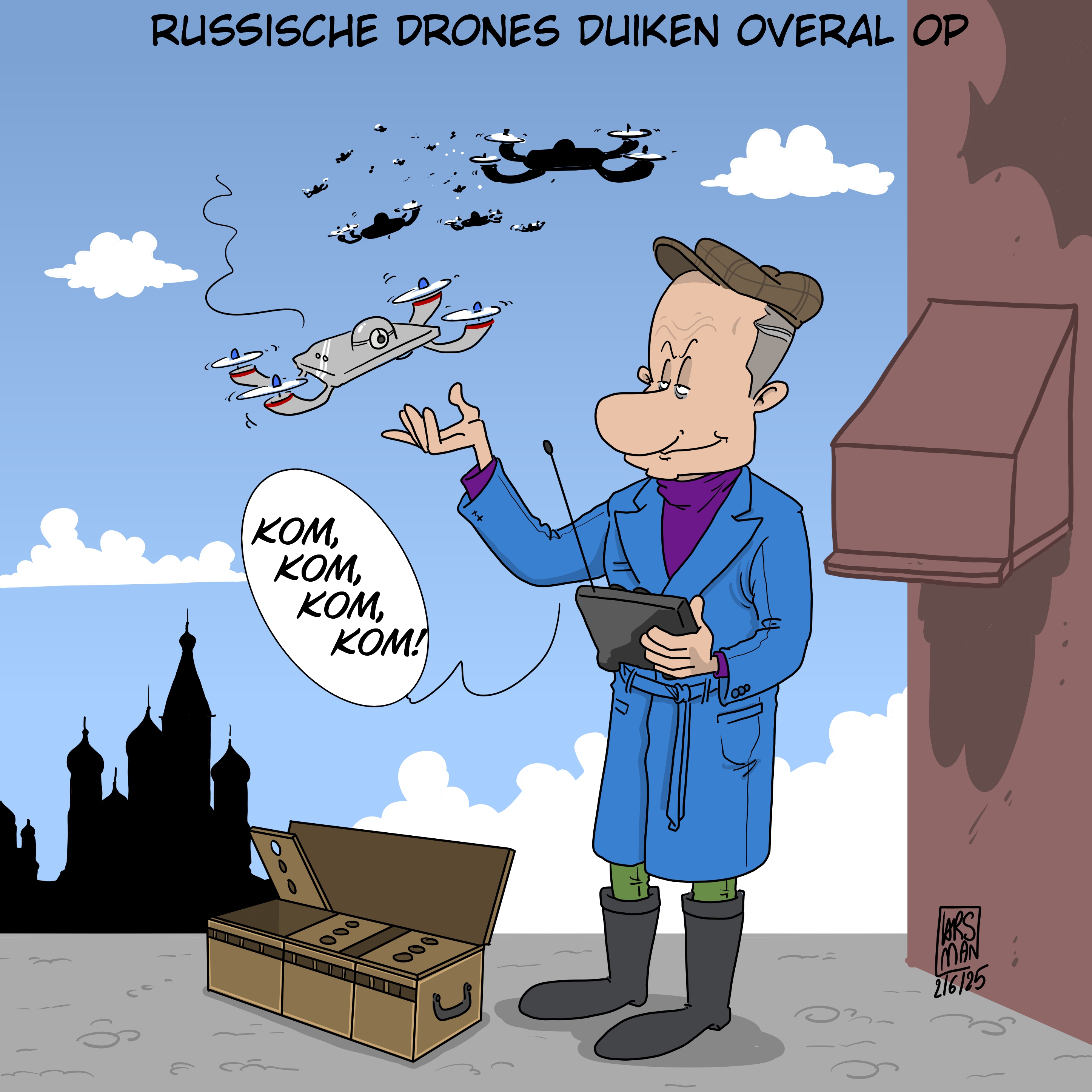Poetin stuurt drones naar België