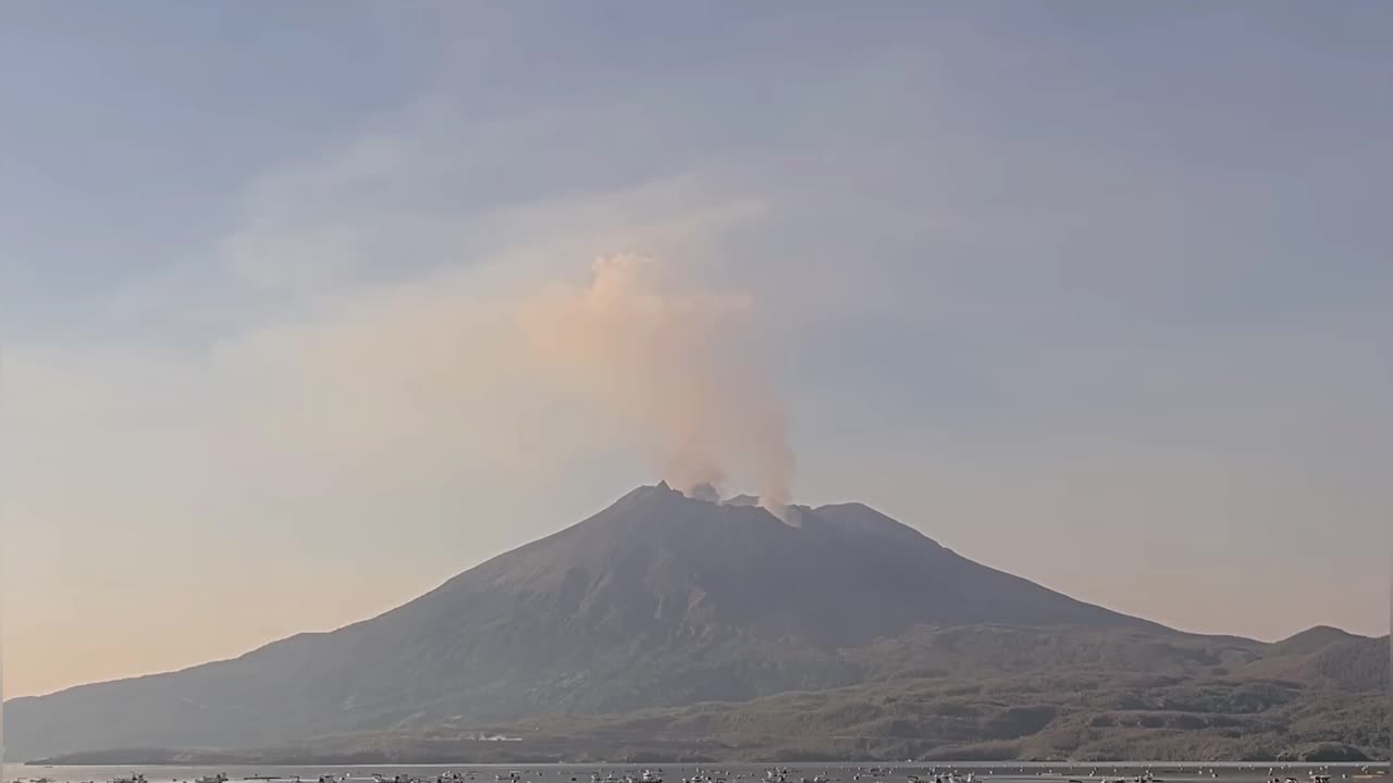 Sakurajima Volcano send 1.6km high ash plume skywards in Japan
