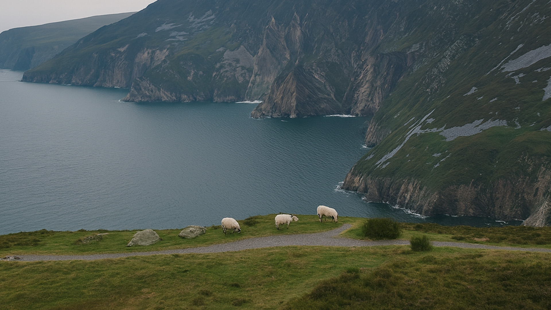 Tebing Slieve League – Pemandangan Pantai Irlandia dalam 4K