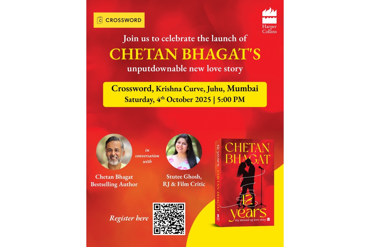 Chetan Bhagat’s 12 Years – Book Launch at Crossword Bookstores, Krishna ...