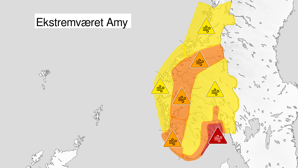Amy-stormen kan føre til seine busser, tog og trikk i Oslo-området i morgen