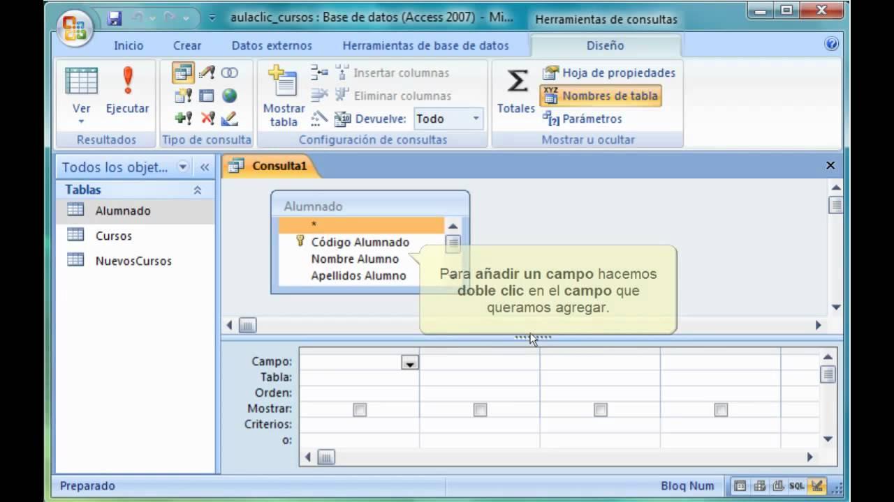 Crear una query para una tabla de Access: guía completa