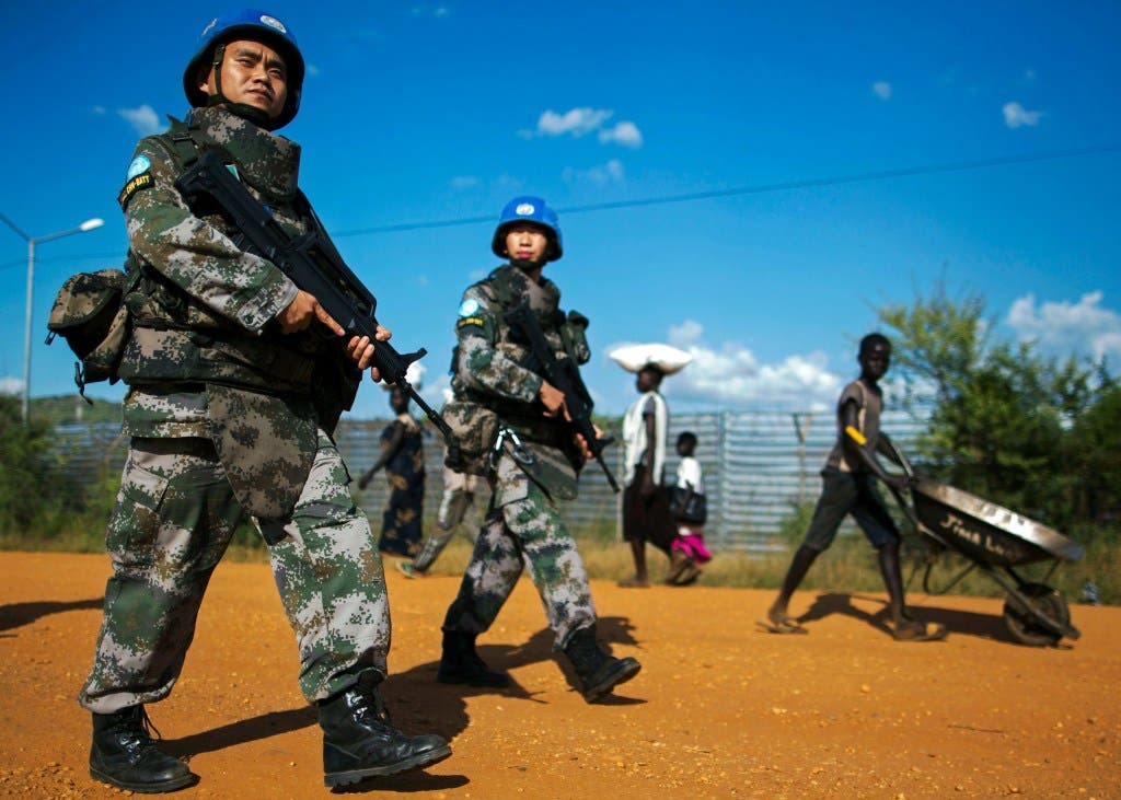 Map shows where China sends troops on UN missions