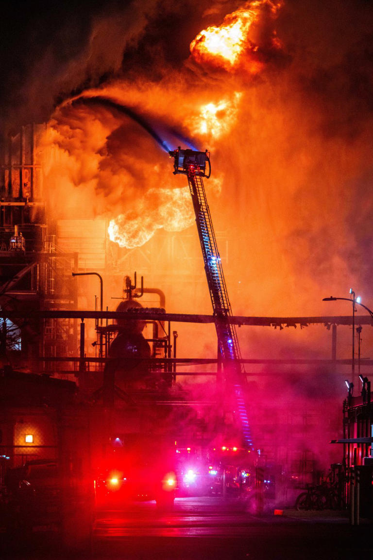 Massive fire erupts at Chevron refinery just outside of Los Angeles