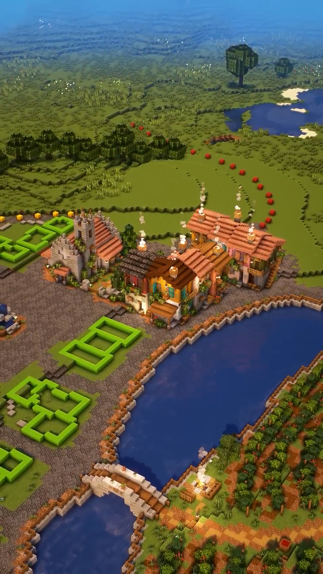 Minecraft Italian Village Design