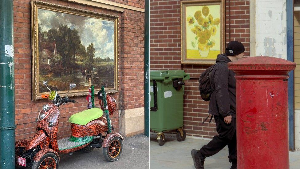 Life-size versions of famous art appear in town