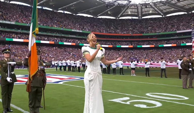 ‘It was tremendous’ Jason Kelce in awe of Lyra’s rendition of Amhrán na ...