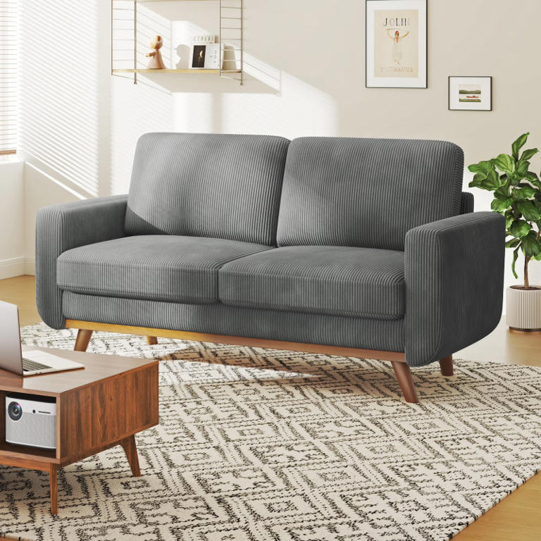 Walmart is selling a 'surprisingly roomy' corduroy sofa for just $214