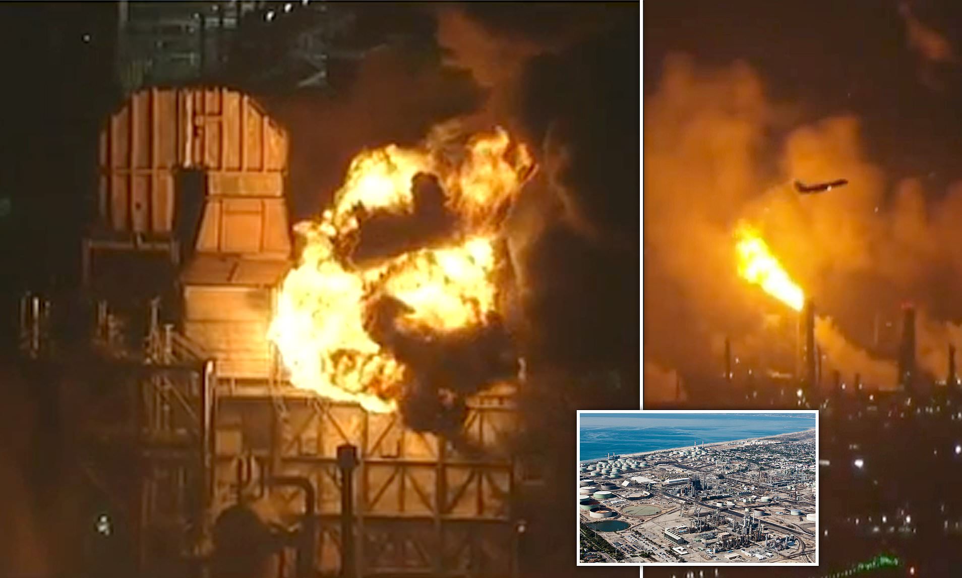 Massive explosion at Los Angeles oil refinery triggers huge fireball ...