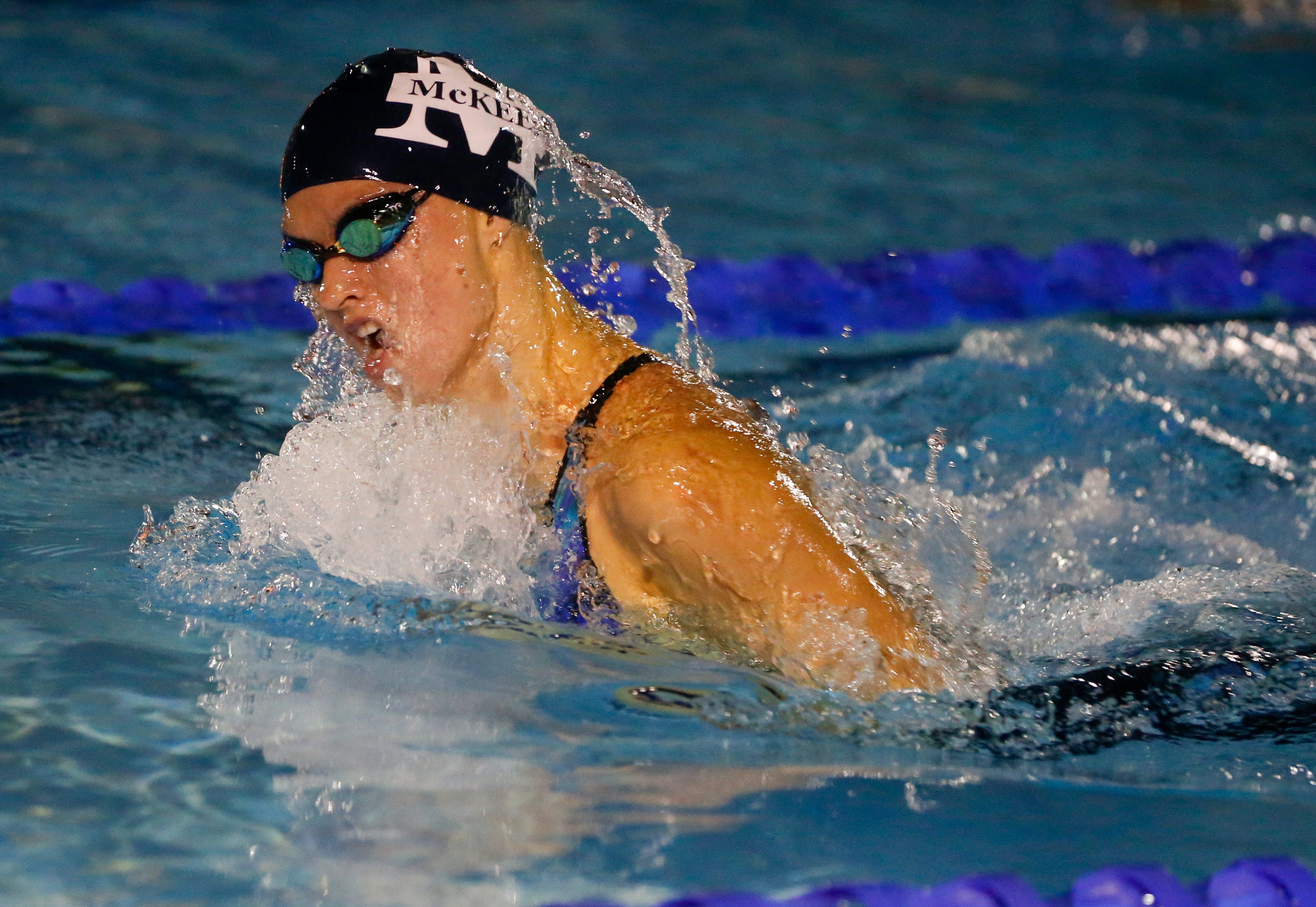 Palmer's meet record leads another McKeel sweep at city swimming championships