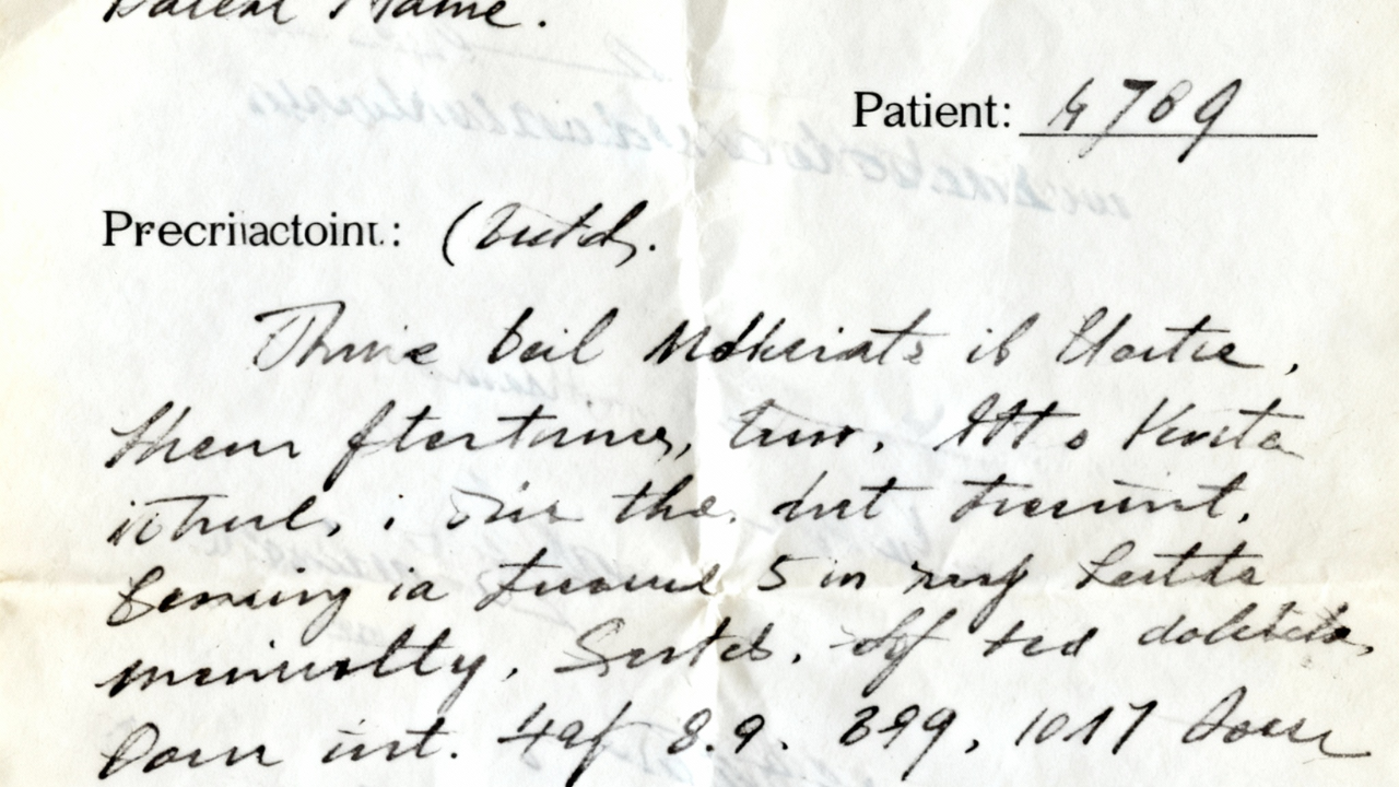 Urgent need for clear prescriptions by doctors, handwriting lessons be ...