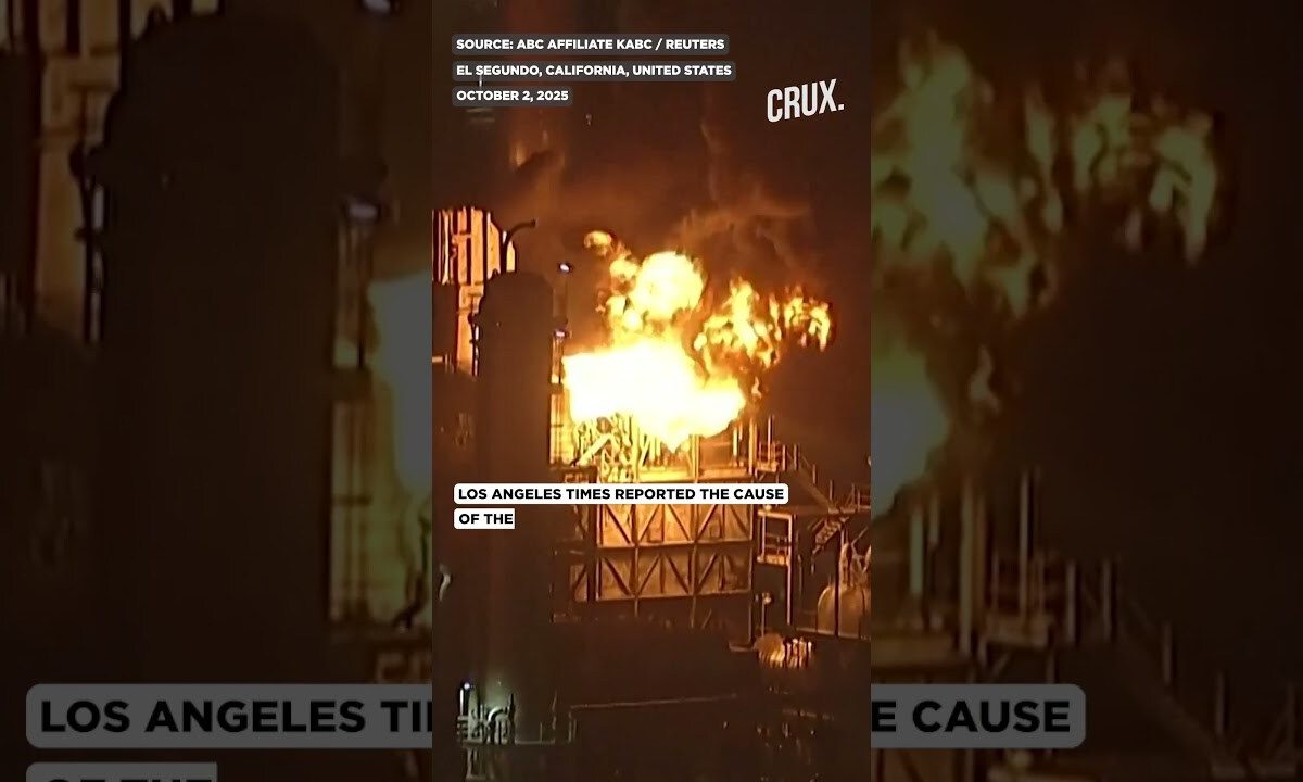 Watch: Fire Burns Chevron's El Segundo Refinery